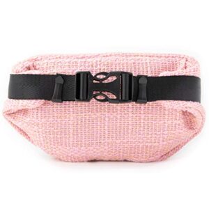 Dime Bags Stash Pack Hemp Waist Pack | Small Hipster Fanny Pack with Adjustable Strap (Pink)