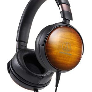 Audio-Technica ATH-WP900 Over-Ear High-Resolution Headphones, Flame Maple/Black, Adjustable