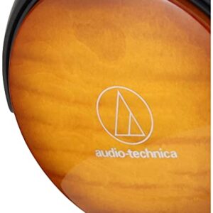 Audio-Technica ATH-WP900 Over-Ear High-Resolution Headphones, Flame Maple/Black, Adjustable