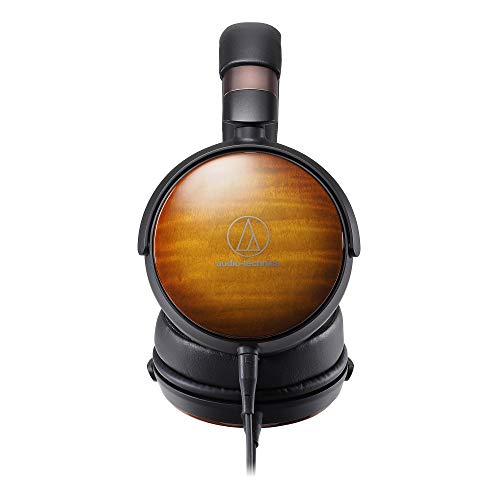 Audio-Technica ATH-WP900 Over-Ear High-Resolution Headphones, Flame Maple/Black, Adjustable