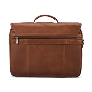 Samsonite Classic Leather Flapover, Cognac, One Size