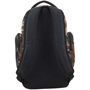 FUEL High Capacity Lifestyle Backpack with High Density Foam Straps, Camo/Black