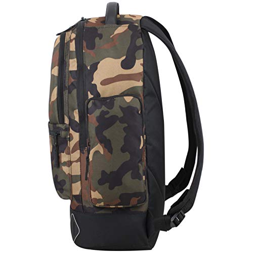 FUEL High Capacity Lifestyle Backpack with High Density Foam Straps, Camo/Black