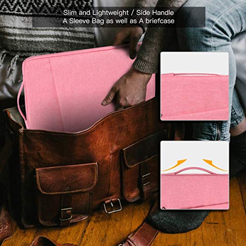 14 Inch Laptop Sleeve Case Bag for Asus Chromebook 14/Asus Vivobook 14/Zenbook 14, Samsung Galaxy Chromebook Go, Lenovo ThinkPad 14/ Flex 5 /Yoga, Dell XPS 15, Acer HP Chromebook 14(Pink)