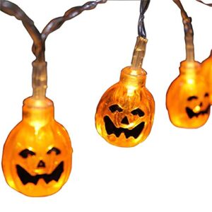 RISEDC Halloween LED String Lights Pumpkin Lantern DIY Garden Strings Home Outdoor Decor lamp Battery Powered-Pumpkin lanternA