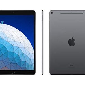 Apple iPad Air (10.5-inch, Wi-Fi + Cellular, 256GB) - Space Gray (Renewed)