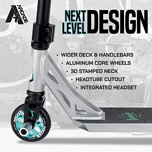 Arcade Pro Scooters Plus Stunt Scooter for Kids 10 Years and Up - Perfect for Intermediate Boys and Girls - Best Trick Scooter for BMX Freestyle Tricks (ARCADE Plus - Ultra Lava)