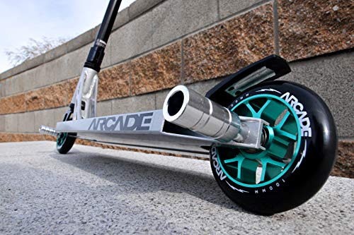 Arcade Pro Scooters Plus Stunt Scooter for Kids 10 Years and Up - Perfect for Intermediate Boys and Girls - Best Trick Scooter for BMX Freestyle Tricks (ARCADE Plus - Ultra Lava)