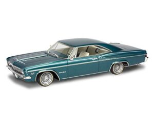 revell 85-4497 ’66 chevy impala ss 396 2n1 model car kit 1:25 scale 148-piece skill level 4 plastic model building kit,blue