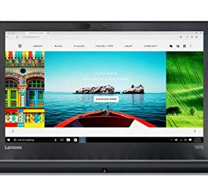 Lenovo ThinkPad T470 14" HD Business Laptop, Intel Core i5-6200U up to 2.8GHz, 8GB DDR4, 256GB PCIe SSD, Webcam, Wireless AC, Bluetooth, Thunderbolt, Fingerprint Reader, Windows 10 Professional