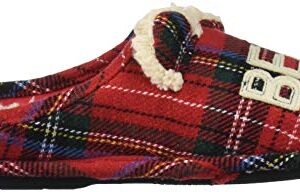 Dearfoams Kids Unisex Lil Bear Slipper, Big Bro Tartan Plaid, US 11-12 Toddler