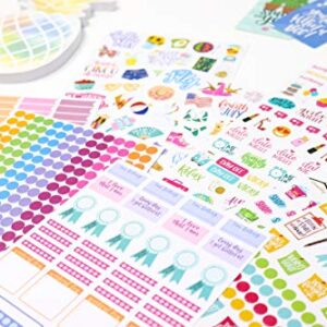 bloom daily planners Planner Sticker Value Pack (13 Unique Sheets / 1,000+ Aesthetic Stickers) - New Variety Assortment Bundle for Planning & Decorating