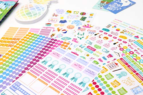 bloom daily planners Planner Sticker Value Pack (13 Unique Sheets / 1,000+ Aesthetic Stickers) - New Variety Assortment Bundle for Planning & Decorating