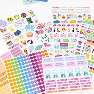 bloom daily planners Planner Sticker Value Pack (13 Unique Sheets / 1,000+ Aesthetic Stickers) - New Variety Assortment Bundle for Planning & Decorating