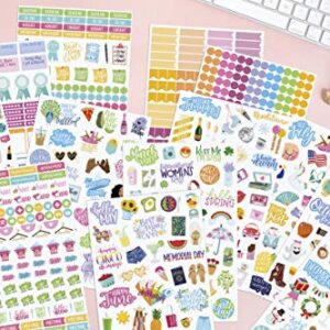 bloom daily planners Planner Sticker Value Pack (13 Unique Sheets / 1,000+ Aesthetic Stickers) - New Variety Assortment Bundle for Planning & Decorating