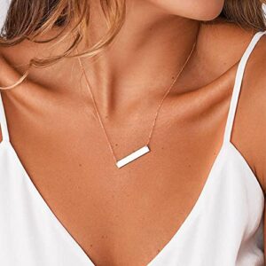 Turandoss Layered Necklaces for Women, 14K Rose Gold