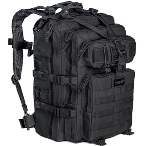 24battlepack tactical backpack | 1 to 3 day assault pack | combat veteran owned company |40l bug out bag (black)