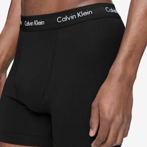 Calvin Klein Men's Cotton Stretch 5-Pack Boxer Brief, 5 Black, M