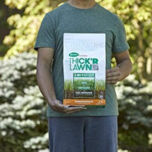 Scotts Turf Builder THICK'R LAWN Grass Seed, Fertilizer, and Soil Improver for Bermudagrass, 1,200 sq. ft., 12 lbs.