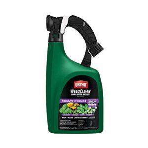 ortho weedclear lawn weed killer ready to spray3 - dandelion & clover killer, also kills chickweed, dollarweed & more, weed control for lawns, use on southern grasses, kills to the root, 32 oz.