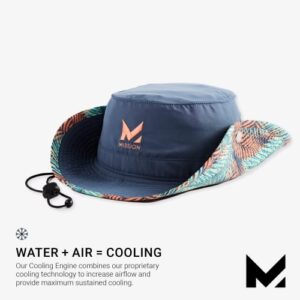 MISSION Cooling Bucket Hat, UPF 50, 3" Wide Brim Sun Hat - Cools When Wet, UPF 50 (Sea Palm)