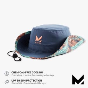 MISSION Cooling Bucket Hat, UPF 50, 3" Wide Brim Sun Hat - Cools When Wet, UPF 50 (Sea Palm)