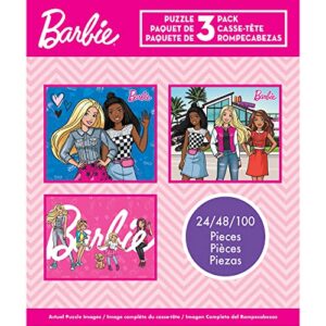 Barbie - 3 in 1 Jigsaw Puzzles for Kids. Great Birthday & Educational Gifts for Boys and Girls. Colorful Pieces Fit Together Perfectly. Great Preschool Aged Learning Gift.