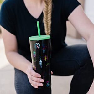 Simple Modern Disney Insulated Tumbler Cup with Flip Lid and Straw Lid | Gifts for Women Men Reusable Stainless Steel Water Bottle Travel Mug | Classic Collection | 24oz Mickey Mouse on Black