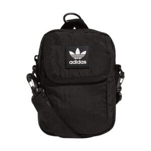 adidas originals originals national festival crossbody, black, one size