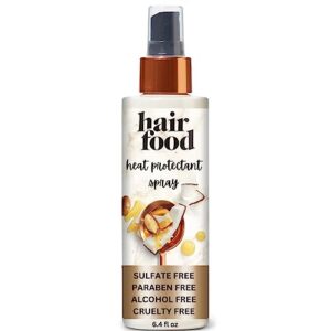 hair food coconut & argan oil heat protectant spray blend, paraben & dye free, 6.4 fl oz