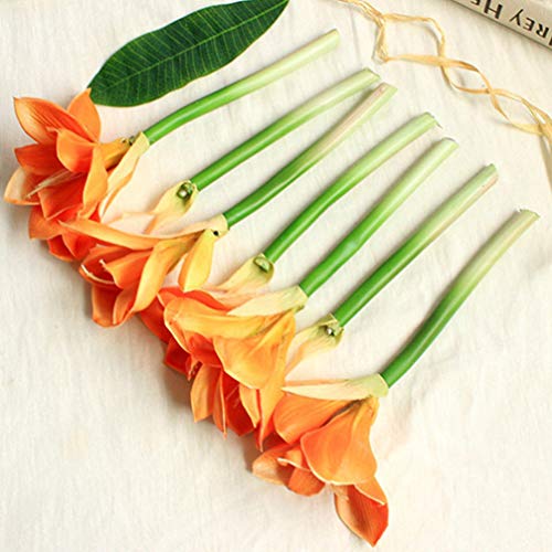 VOSAREA Wedding Decor 7Pcs Pu Fake Flower Artificial Clivia Flower Simulation Flower Adornment Home Decorations for Wedding Party Festival Decoration