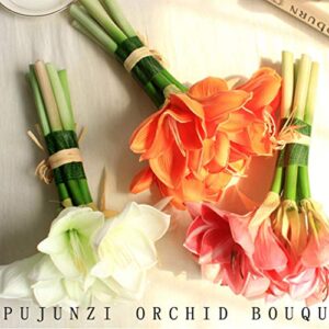 VOSAREA Wedding Decor 7Pcs Pu Fake Flower Artificial Clivia Flower Simulation Flower Adornment Home Decorations for Wedding Party Festival Decoration