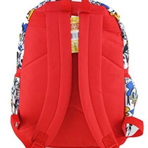 Mickey and Friends 16 inch All Over Print Deluxe Backpack With Laptop Compartment