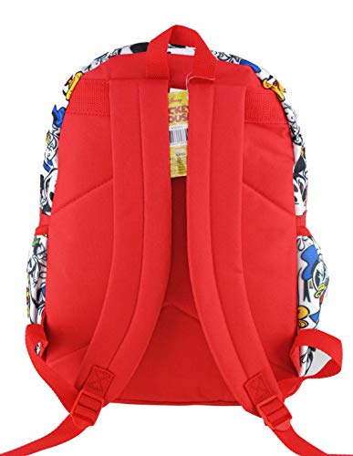 Mickey and Friends 16 inch All Over Print Deluxe Backpack With Laptop Compartment