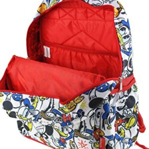 Mickey and Friends 16 inch All Over Print Deluxe Backpack With Laptop Compartment