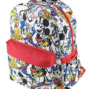 Mickey and Friends 16 inch All Over Print Deluxe Backpack With Laptop Compartment