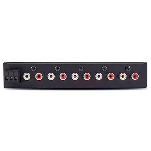 Audiobank EQ7 1/2 Din 7 Band Car Audio Equalizer EQ w/Front, Rear/Frequency Adjustable /3 RCA Input for Portable Devices + Subwoofer Output Built-in 43-120Hz, 60-200Hz