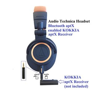 KOKKIA Tiny Versatile 2.5mm Male to 3.5mm Female Adapter with Lock/Unlock Feature : Extremely Versatile for Attachment to headsets/Devices with 2.5mm Audio Port.