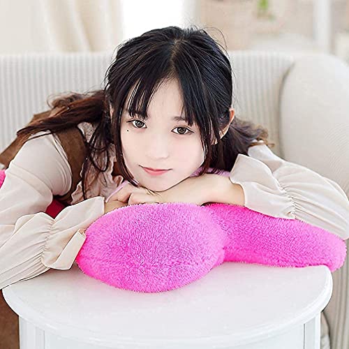 sunyou Cute Plush Red Heart Pillow Cushion Throw Pillows Gift for Friends/Children/Girl/Valentine's Day Fit for Living Room/Bed Room/Dining Room/Office and Sofa/Cars/Chairs (Heart)