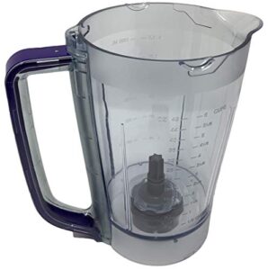 ninja 48oz pitcher bowl for bl206 bl207 bl250 700w extreme kitchen system pulse blender, blue