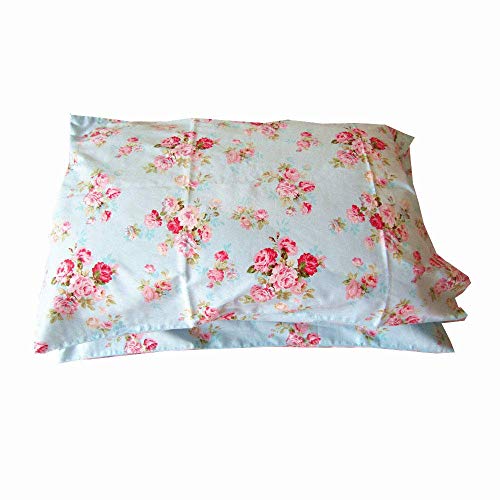 YIH Cotton Pillow Cases Standard Size Set of 2, Flower Printed Queen Pillowcases, Premium Quality Machine Washable (7)