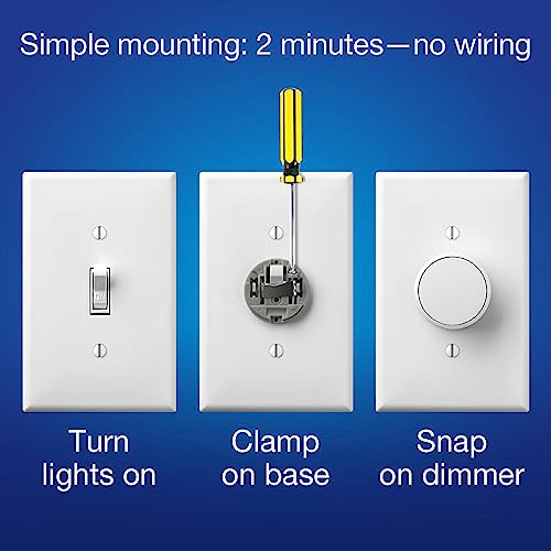 Lutron Aurora Smart Bulb Dimmer Switch (2 Pack) | for Philips Hue Smart Bulbs | Z3-1BRL-WH-L0-2 | White