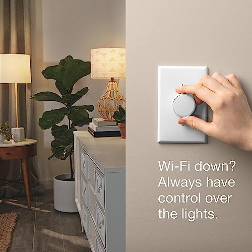 Lutron Aurora Smart Bulb Dimmer Switch (2 Pack) | for Philips Hue Smart Bulbs | Z3-1BRL-WH-L0-2 | White