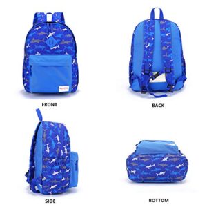 Preschool Backpack Little Kid Toddler Kindergarten School Backpacks for Boys and Girls with Chest Strap (Shark)