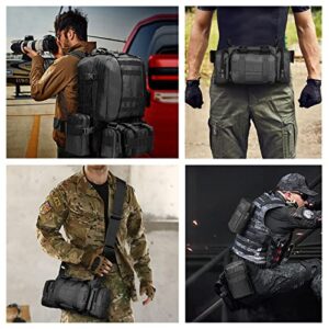 CVLIFE Tactical Backpack Military Army Rucksack 60L Large Assault Pack Detachable Molle Bag