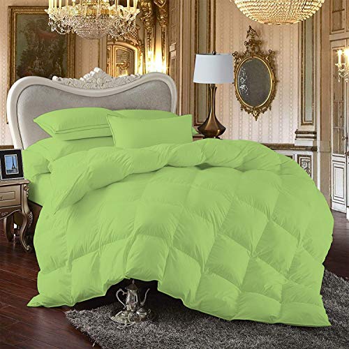 Kooton King Deluxe All Seasons California King Size 1200 Thread Count Solid Sage Down Alternative Comforter, Super Soft Premium 100% Egyptian Cotton