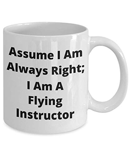 Flying Instructor Mug | Always Right - Funny Pilot Trainer Novelty Gift, Teacher Humor, Coffee Cup By Vitazi Kitchenware