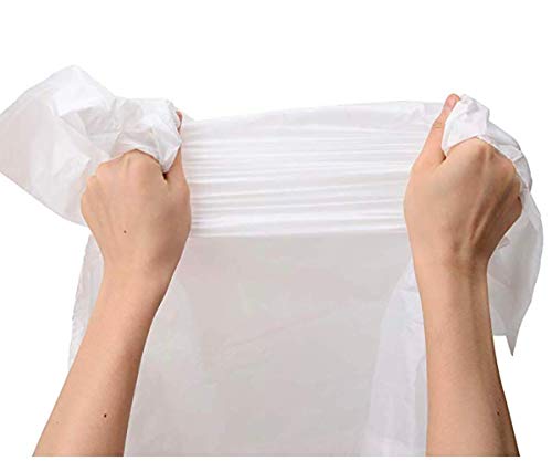 4-7 Gallon Trash Bags Code F Code E Can Liners (120 Count) CCLINERS 20-25 Liter Drawstring Garbage bags Bathroom Wastebasket Can Liners for 4 Gal, 5 Gal, 6 Gal & 7 Gal Bins (120 Bags)