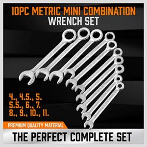 HORUSDY 20-Piece Mini Wrench Set, Small Wrench Set, Metric and SAE Mini Combination Wrench Set