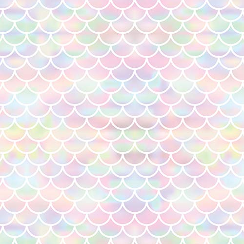 Stesha Party Mermaid Scale Gift Wrap Wrapping Paper - Folded Flat 30 x 20 Inch - 3 Sheets